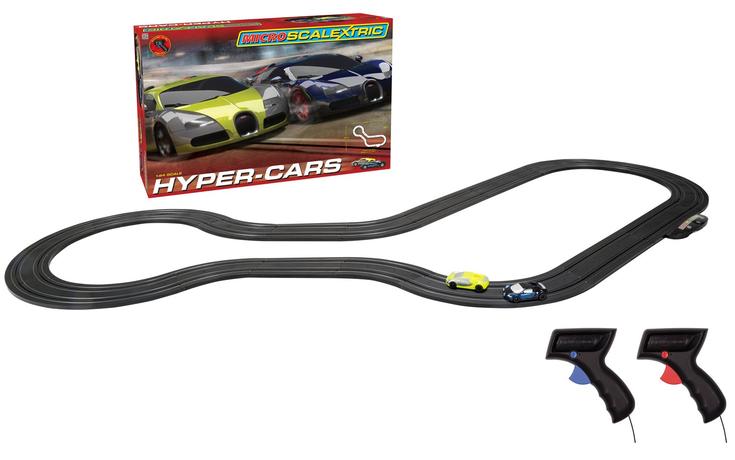 Micro Scalextric Hyper-Cars Set - Scalextric G1108T | kingshobby.com
