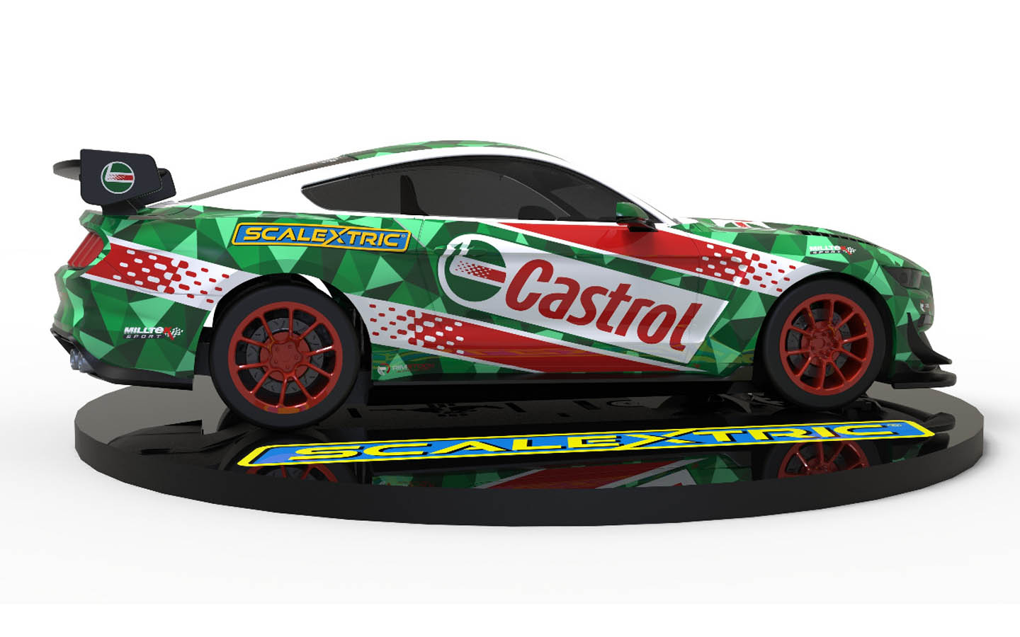 Ford Mustang GT4 - Castrol Drift Car - Scalextric C4327 | kingshobby.com