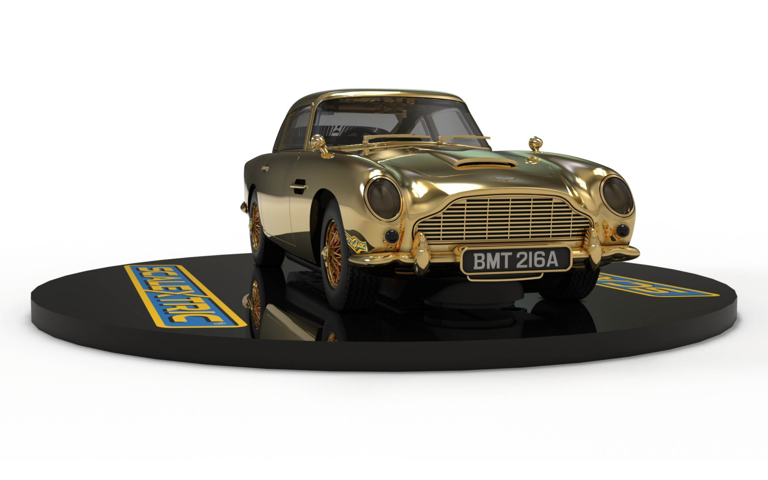 James Bond Aston Martin DB5, Goldfinger, 60th Anniversary, Gold Edition - Scalextric C4550a ...