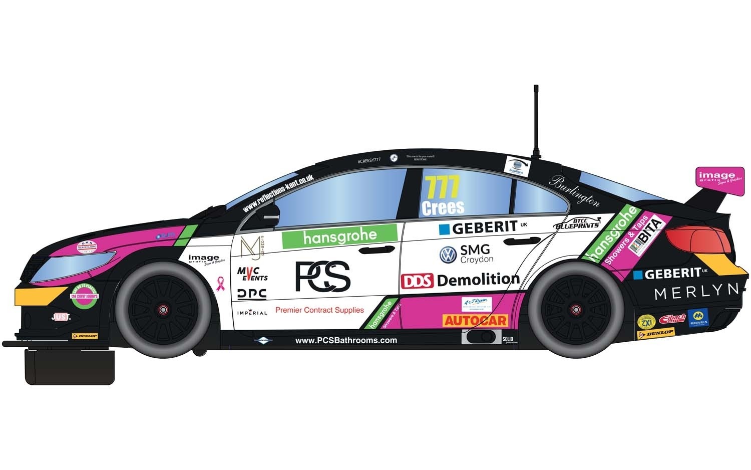 VW CC Team HARD - BTCC 2019 - Michael Crees - Scalextric C4174 ...