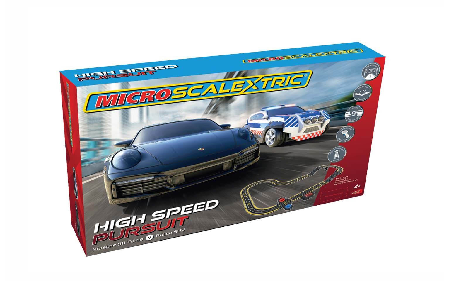 Micro Scalextric High Speed Pursuit Battery Powered, Web Exclusive ...