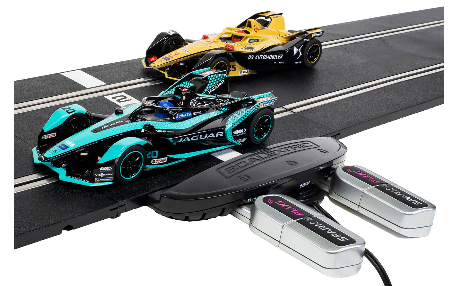 Formula E - Battery Powered Race Micro Set - Scalextric G1179T ...