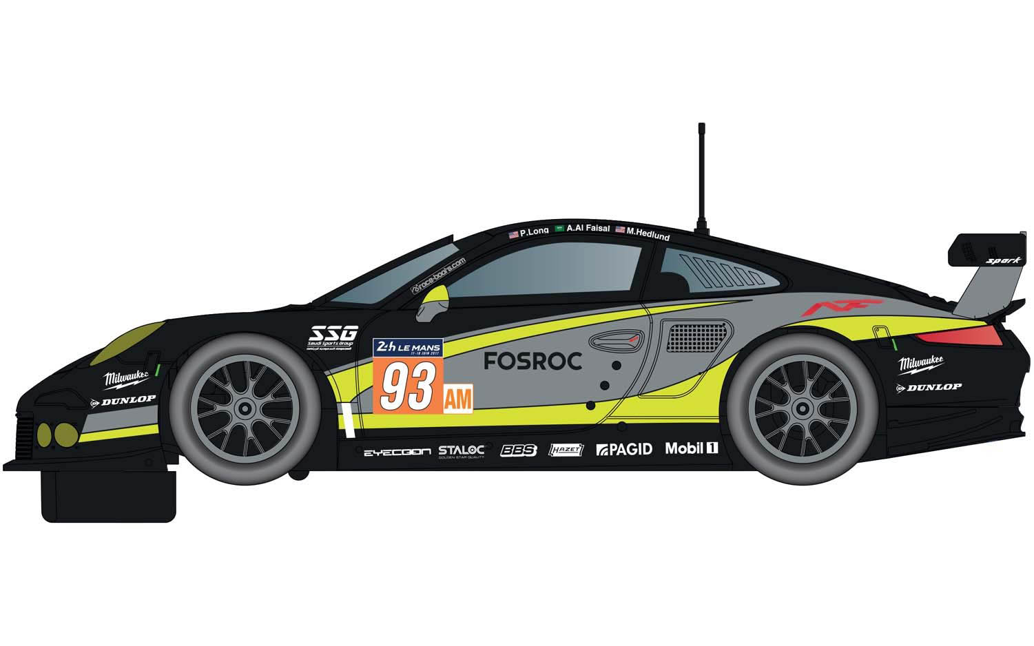 Porsche 911 RSR, Lemans 2017 Proton Competition - Scalextric C4020 ...