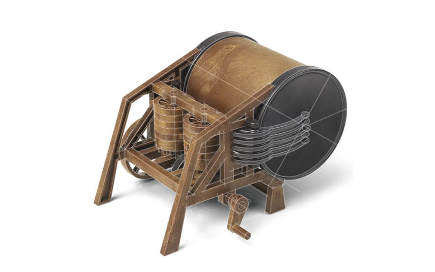 Mechanical Drum, Da Vinci Machines Series - Academy 18138 | kingshobby.com