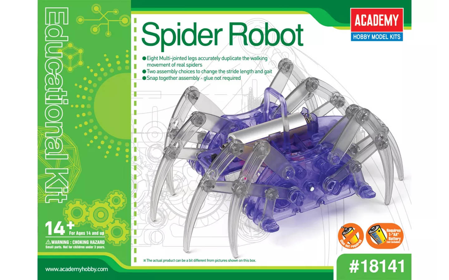 Spider Robot, Educational Kit - Academy 18141 | kingshobby.com