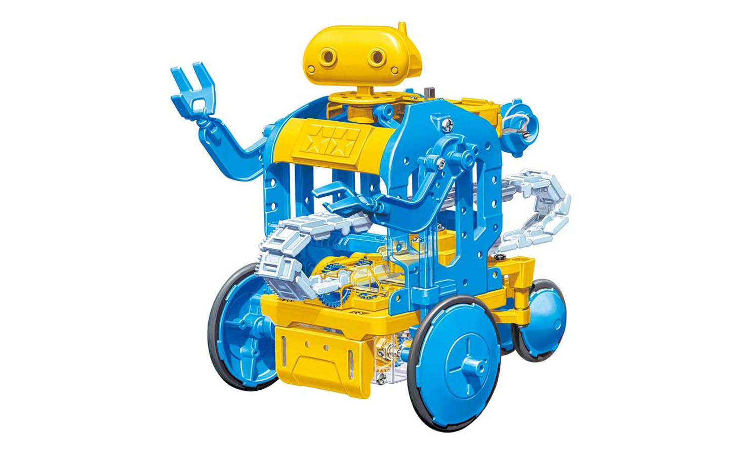 Chain-Program Robot, Blue and Yellow - Tamiya 69931 | kingshobby.com