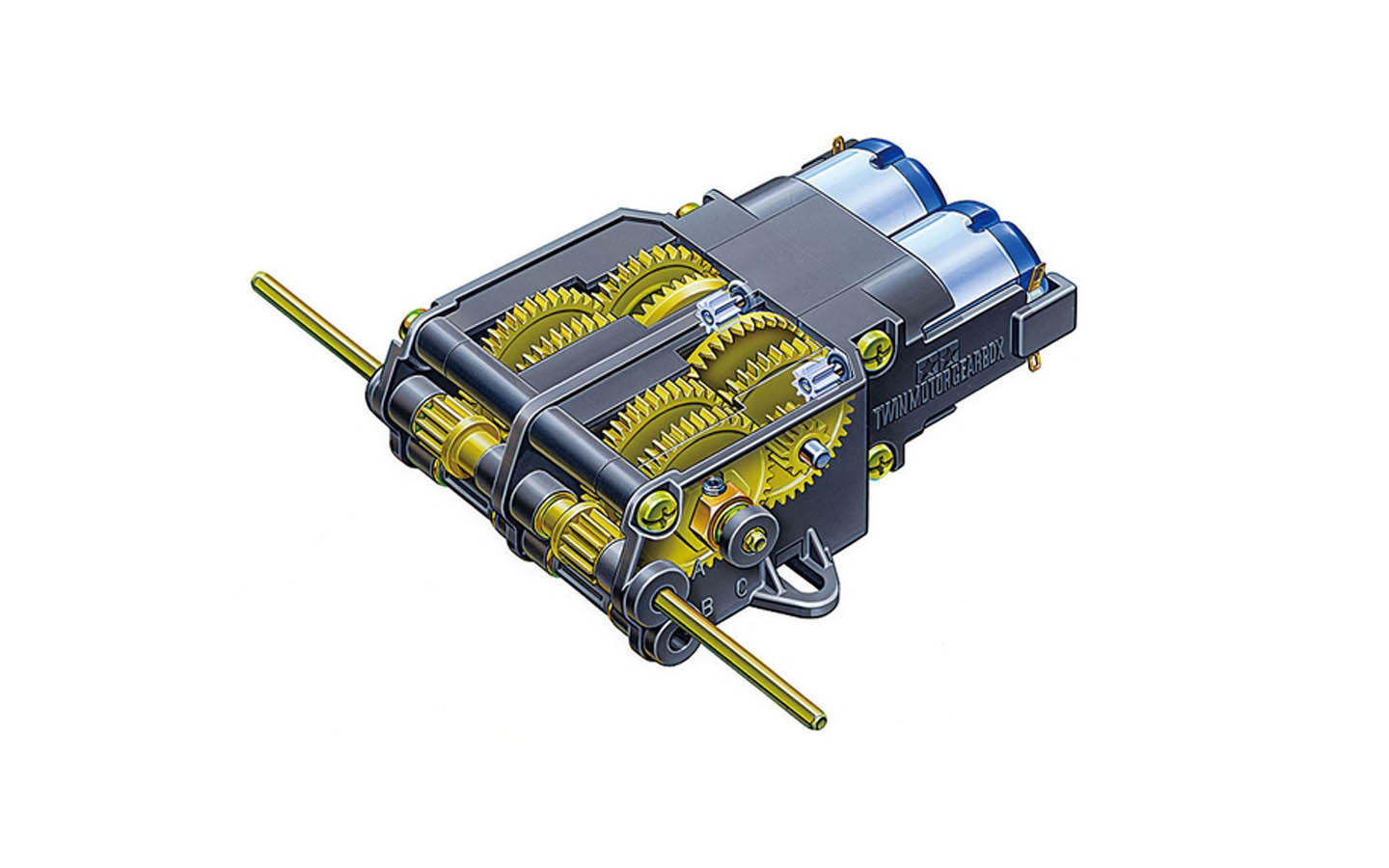 Twin Motor Gearbox - Tamiya 70097 | kingshobby.com