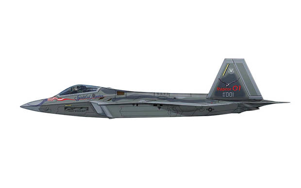 Lockheed Martin F-22A Raptor BuNo. 91-001 - Spirit of America - Hobby ...