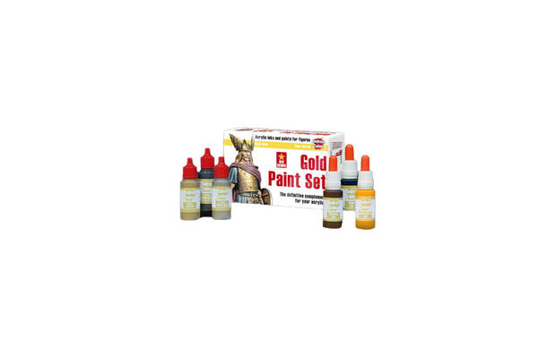 Gold Paint Set - Andrea ACS-008 | kingshobby.com