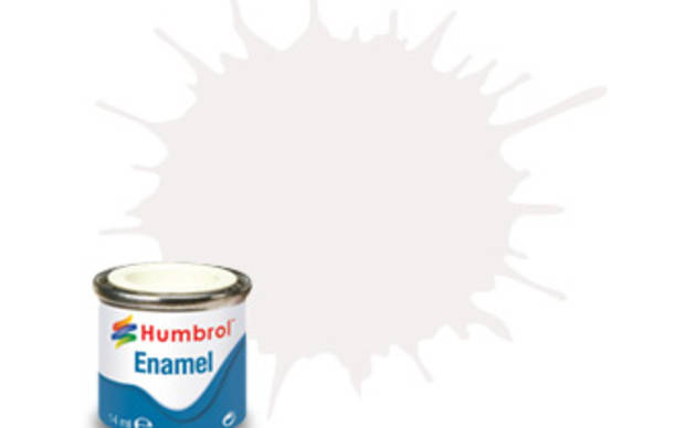 White Matt #34 Enamel - 50ml Tin - Humbrol AQ0383 | kingshobby.com
