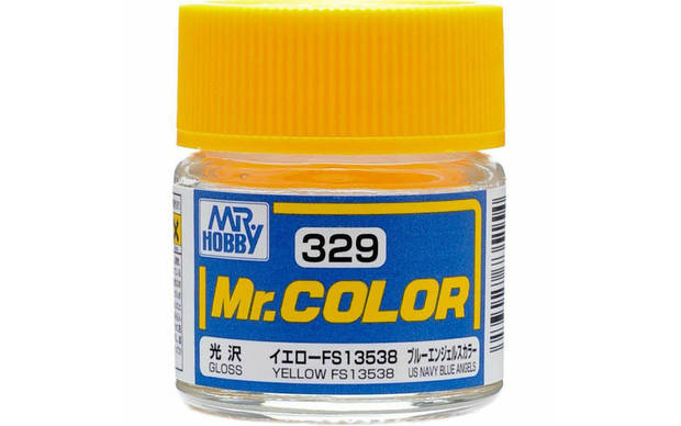Yellow FS13538 Gloss #C329 Acrylic - 10ml Bottle - Mr. Hobby C329 ...