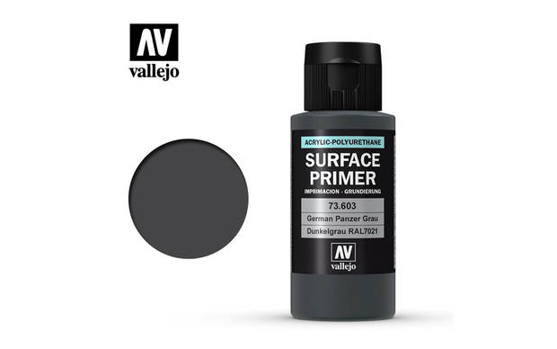 German Panzer Grey - Surface Primer - 60ml bottle - Vallejo 73.603 ...