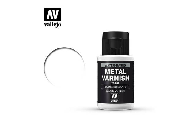 Gloss Metal Varnish - Vallejo 77.657 | kingshobby.com