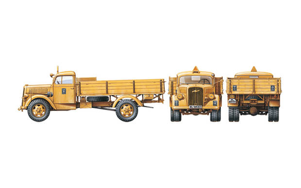 German 3T 4x2 Cargo Truck - Tamiya 35291 | kingshobby.com