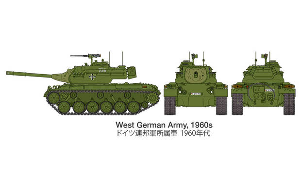 West German Tank M47 Patton - Tamiya 37028 | kingshobby.com