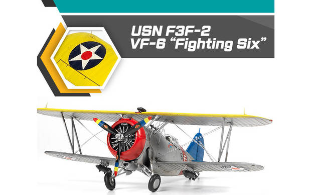 USN F3F-2, VF-6 Fighting Six - Academy 12326 | kingshobby.com