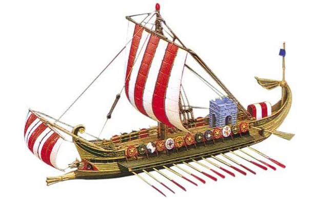 Roman Warship, B.C. 50 - Academy 14207 | kingshobby.com