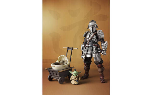 Ronin Mandalorian (Beskar Armor) & Grogu, Star Wars - Bandai 62093 ...