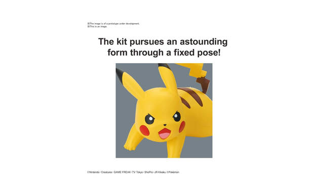 Pokemon Model Kit Quick #03 - Pikachu - Battle Pose - Bandai 2541924 ...