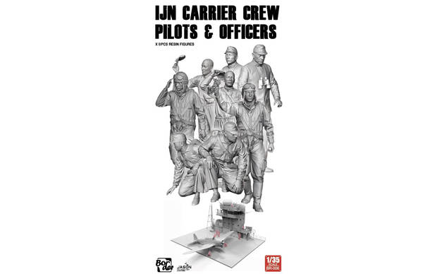 IJN Carrier Crew Pilots & Officers - Border BR006 | kingshobby.com