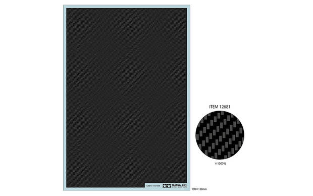 Carbon Pattern Decal Set - Twill Weave/Fine - Tamiya 12681 | kingshobby.com