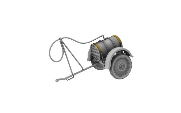 Small German Fuel Trailer - IBG 35082 | kingshobby.com