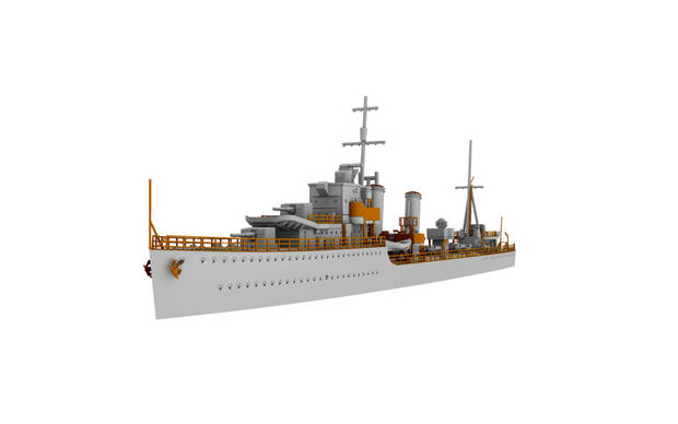 HMS Glowworm 1938 British G-class destroyer - IBG 70008 | kingshobby.com