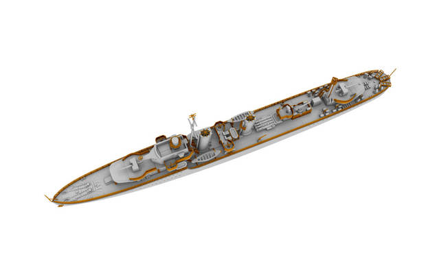 HMS Harvester 1943 British H-class destroyer - IBG 70010 | kingshobby.com