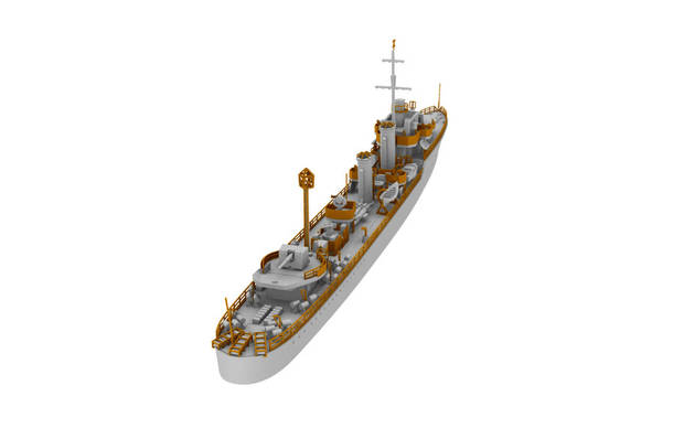 HMS Harvester 1943 British H-class destroyer - IBG 70010 | kingshobby.com