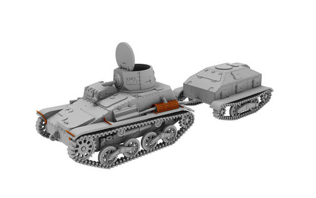 Type 94 Japanese Tankette with trailers - IBG 72045 | kingshobby.com