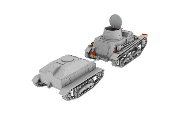 Type 94 Japanese Tankette with trailers - IBG 72045 | kingshobby.com