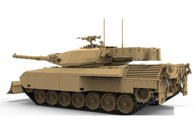 Leopard C2 Mexas with Dozer Blade, Canadian Main Battle Tank - Meng TS ...