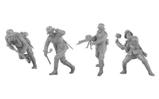 Imperial German Army Stormtroopers WW I - Meng HS-010 | kingshobby.com