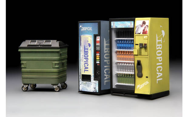 Vending Machine & Dustbin Set - Meng SPS-018 | kingshobby.com