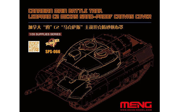 Leopard C2 MEXAS Sand-Proof Canvas Cover Canadian Main Battle Tank ...
