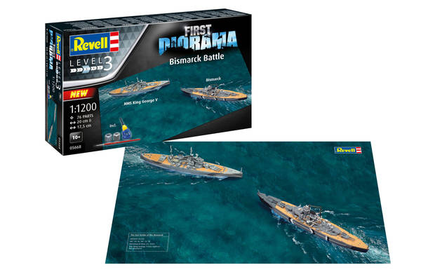 First Diorama Set - Bismarck Battle - Revell 05668 | kingshobby.com