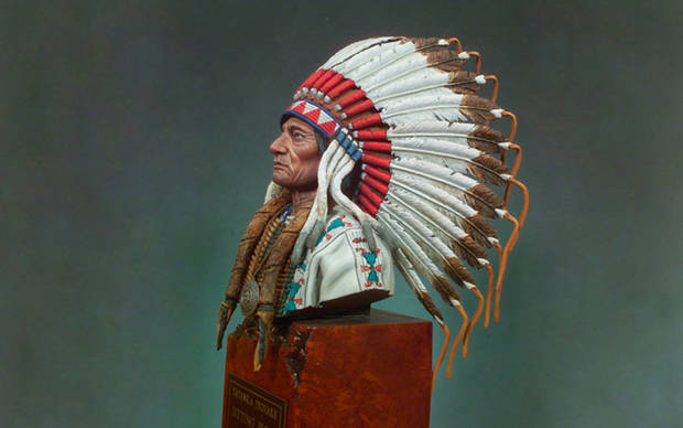 Sitting Bull - Bust - Andrea S9-B10 | kingshobby.com