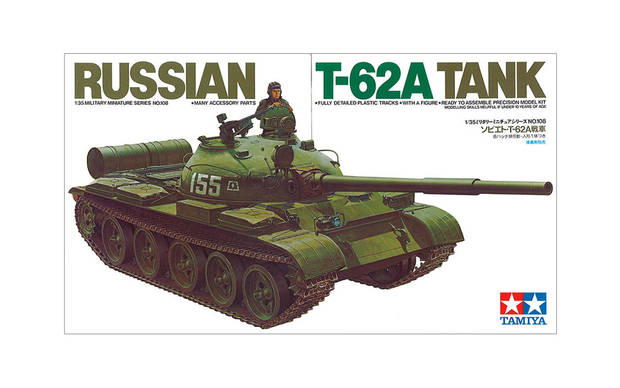 Russian T-62 Tank Kit - Tamiya 35108 | kingshobby.com