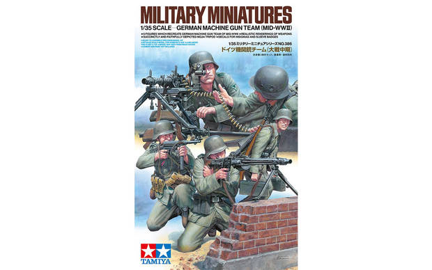 German Machine Gun Team Set (Mid-WWII) - Tamiya 35386 | kingshobby.com