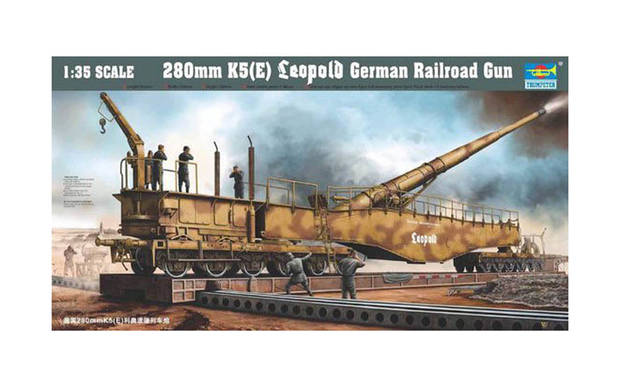 280mm K5(E) Leopold German Railroad Gun - Trumpeter 00207 | kingshobby.com