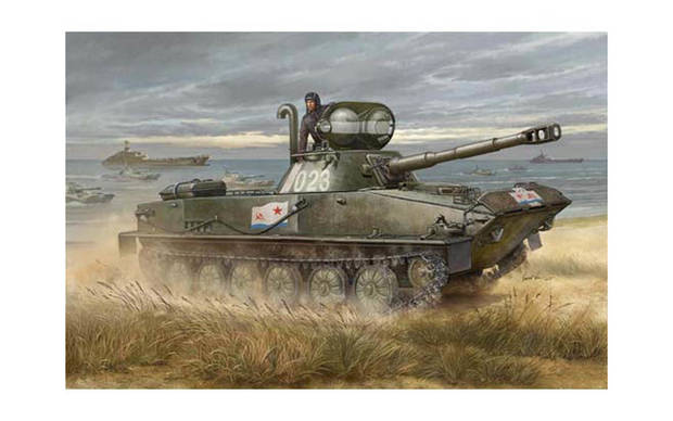 Russian PT-76B Amphibious Tank - Trumpeter 00381 | kingshobby.com