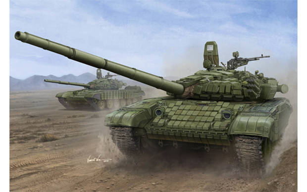 Russian T-72B MBT with Kontakt-1 Reactive Armor - Trumpeter 00925 ...