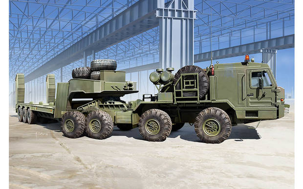 BAZ-6403 with ChMZAP-9990-071 Trailer - Trumpeter 01086 | kingshobby.com