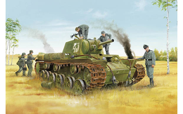 Soviet KV-8 Heavy Tank - Trumpeter 01565 | kingshobby.com