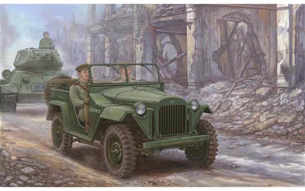 Soviet GAZ-67B Military Vehicles - Trumpeter 02346 | kingshobby.com