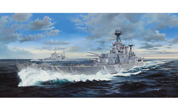 HMS Hood Battle Cruiser - Trumpeter 03710 | kingshobby.com