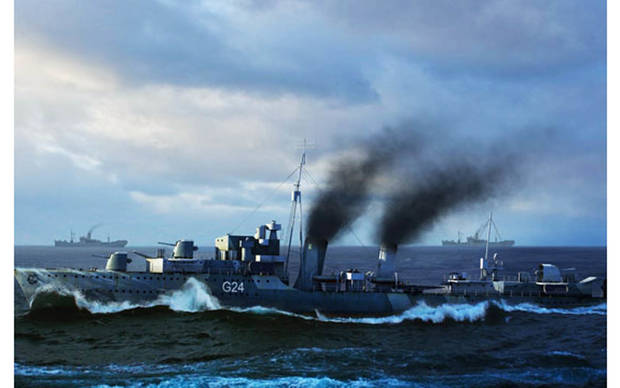 HMCS Huron Destroyer 1944 - Trumpeter 05333 | kingshobby.com