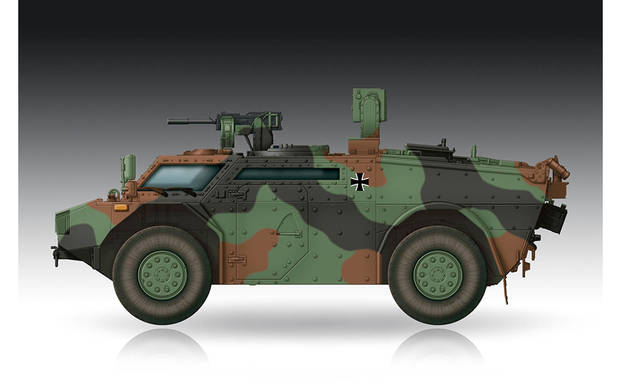 German Fennek LGS, German Version - Trumpeter 07402 | kingshobby.com