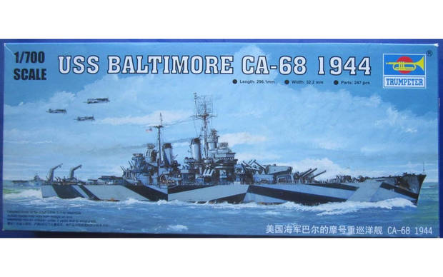 USS Baltimore CA-68 1944 - Trumpeter 05725 | kingshobby.com