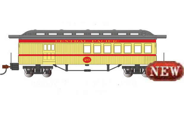 1860-1880 Passenger Car - Combine - Central Pacific - Bachmann Trains ...